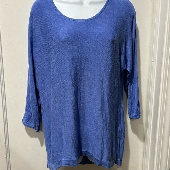 Chico's | Sweaters | Chico Size 2 Large Periwinkle Lightweight Sweater ...